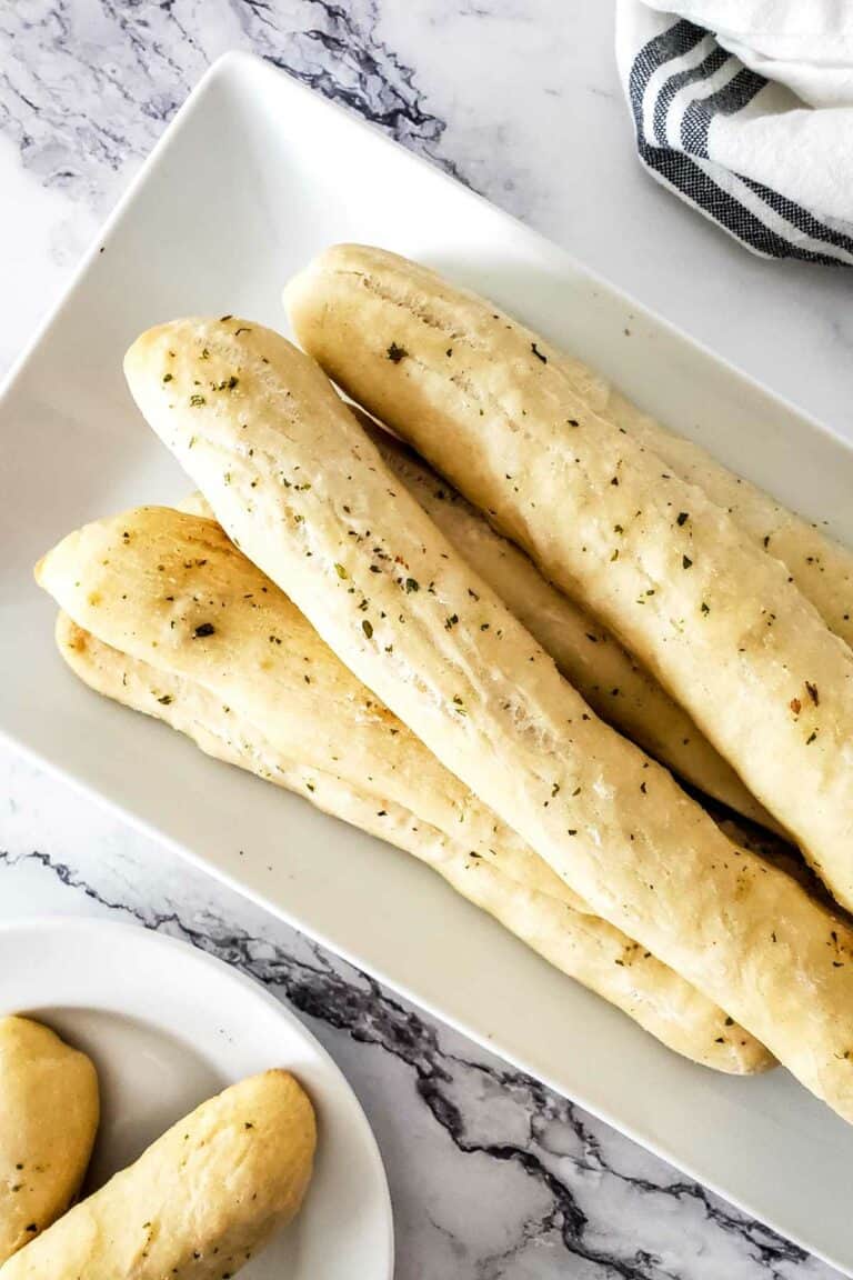 Homemade Breadsticks with Garlic Butter I Knead Bread
