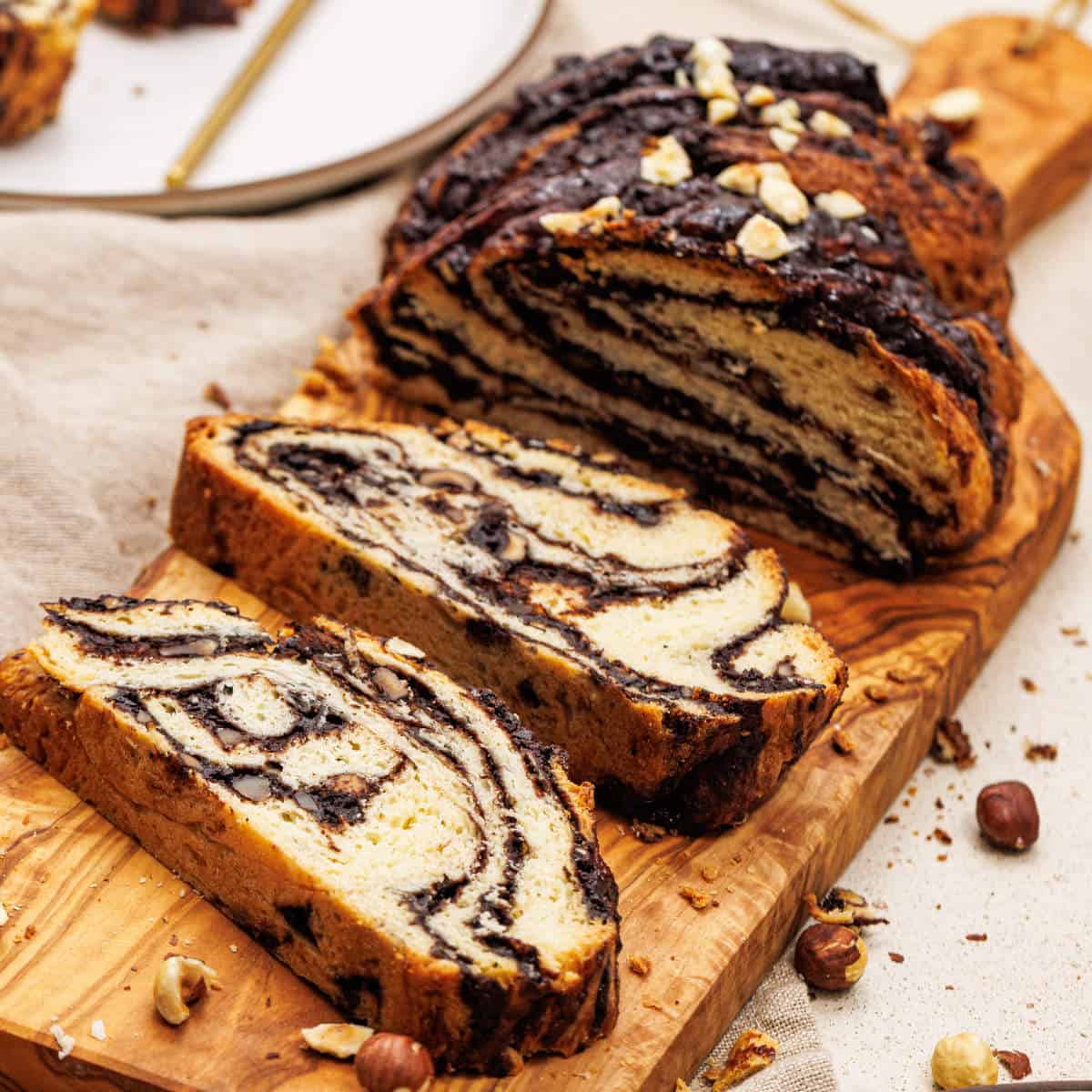 Chocolate Babka with Hazelnuts I Knead Bread